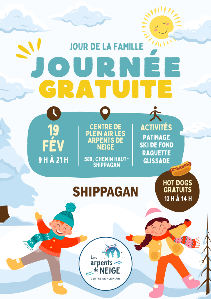 Jour de la famille – Activités gratuites – Municipalité de Shippagan